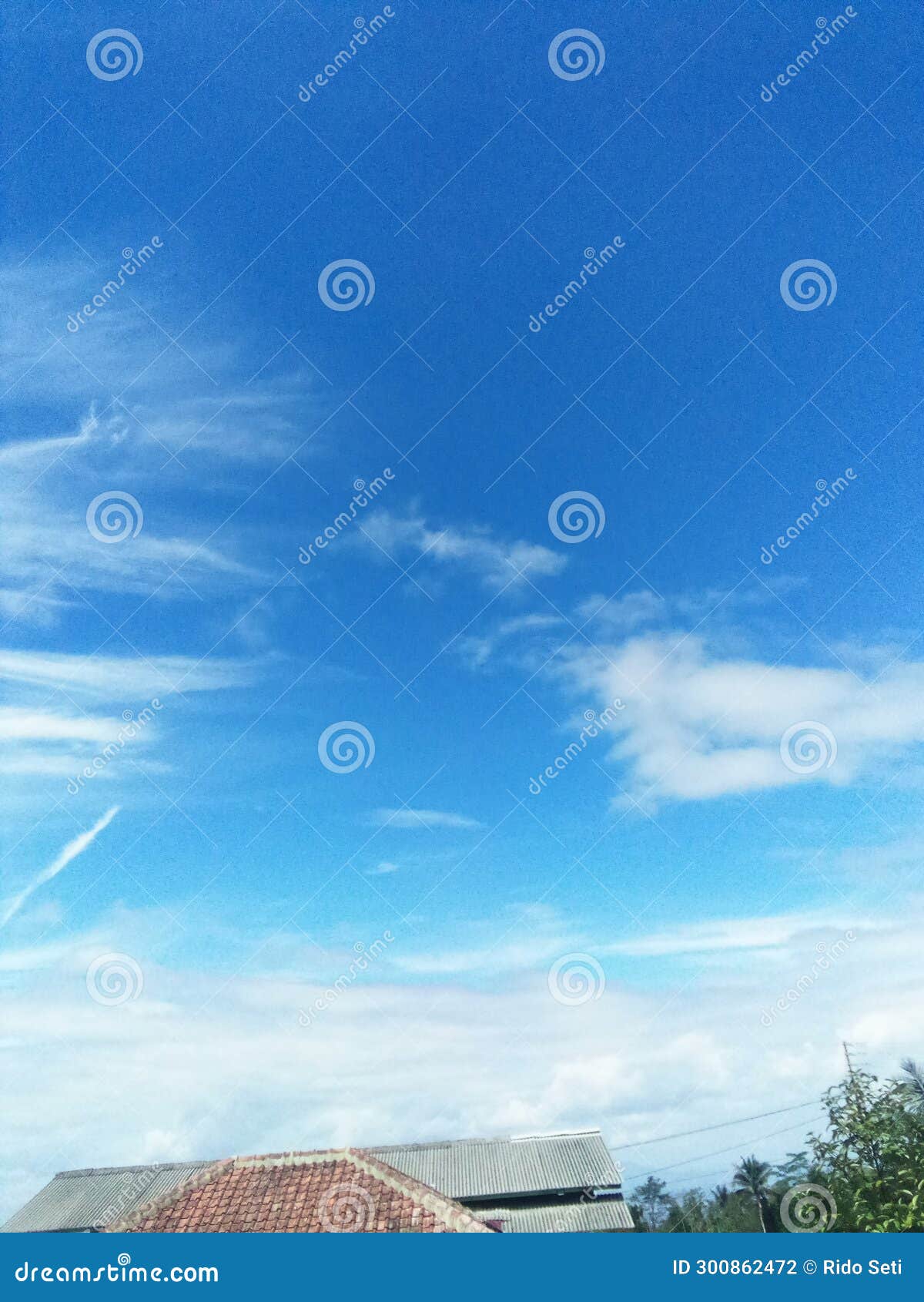 The Sky is Clear and Beautiful Stock Photo - Image of blue, azure ...