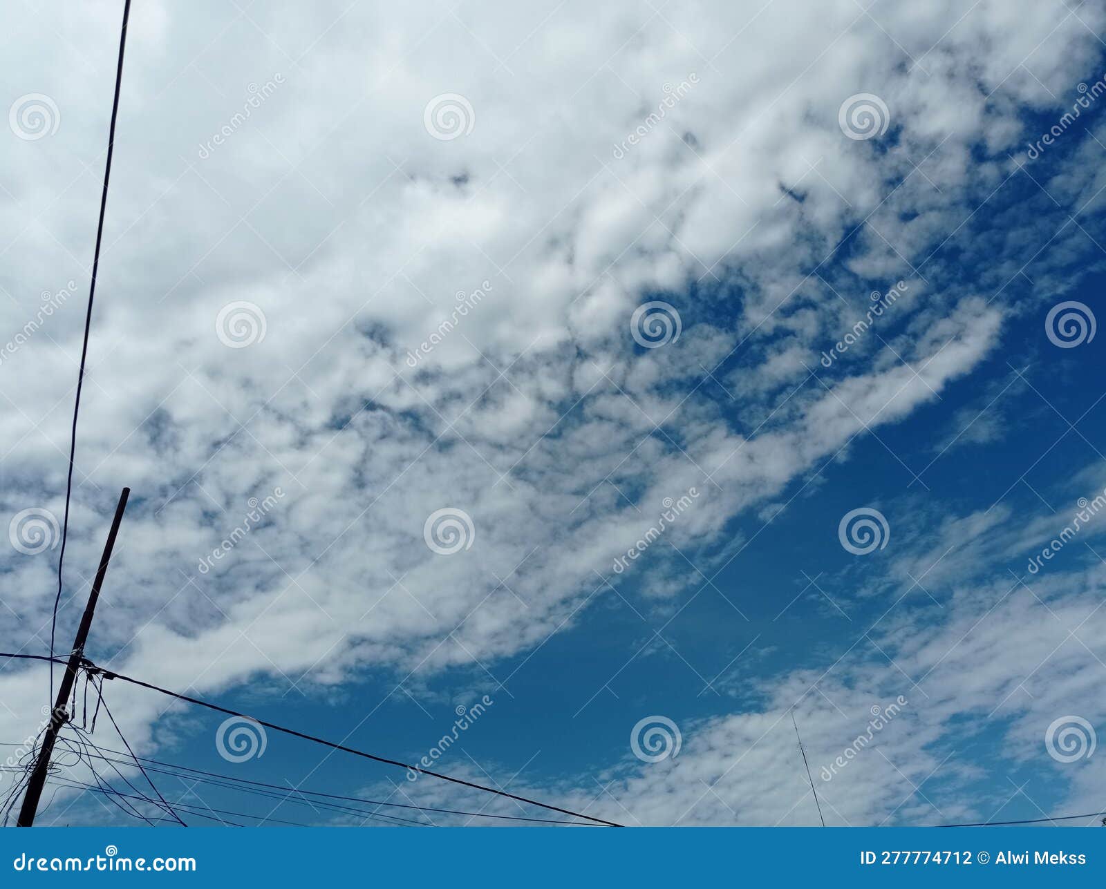 The Sky is Clear with a Very Striking Blue Color Stock Photo - Image of ...