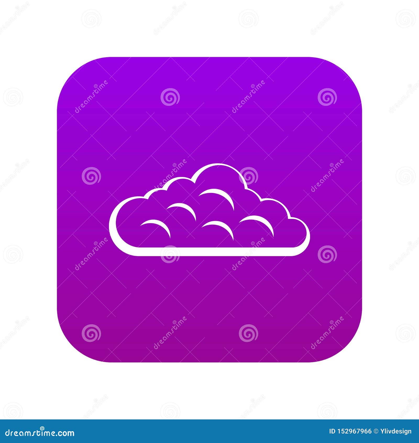 Sky Cloud Icon Digital Purple Stock Vector - Illustration of object ...