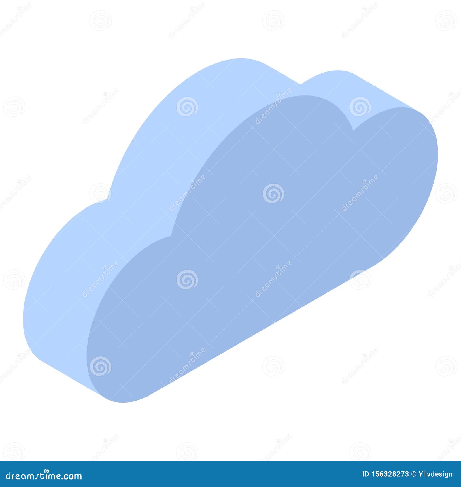 Sky Cloud Icon, Isometric Style Stock Vector - Illustration of forecast ...