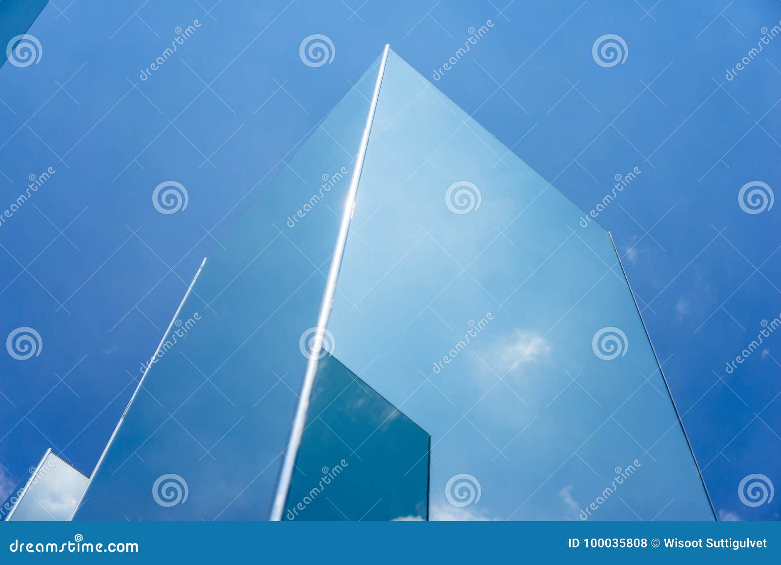 Sky Cloud Reflection on Mirror Stock Photo - Image of shabby, texture ...