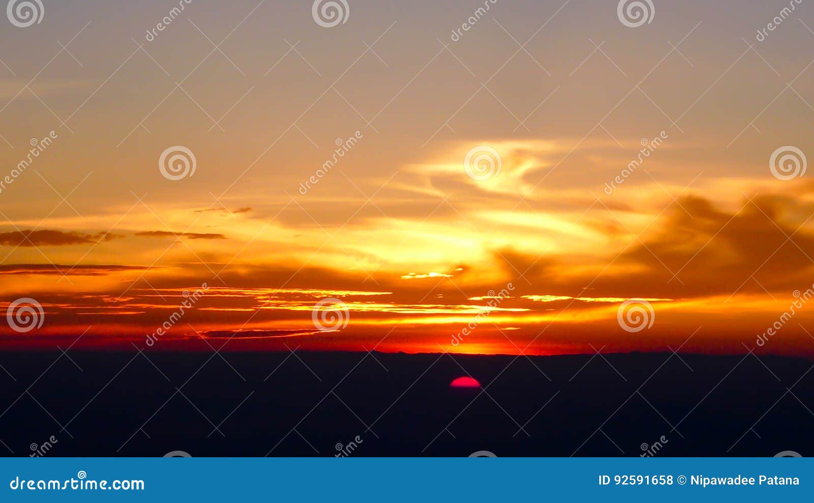 The Sky with Cloud at Sun Rise Stock Photo - Image of dawn, color: 92591658