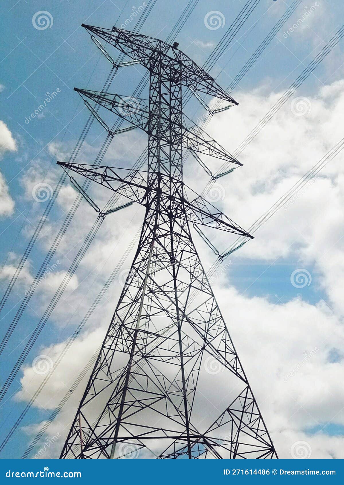 Sky and Cloud with Tower Electron Stock Photo - Image of tower, morning ...