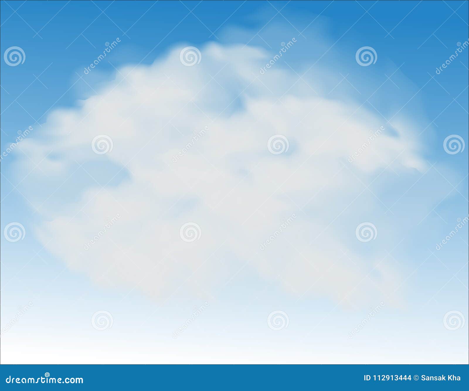 Sky with Clouds Background Texture Vector Design Stock Illustration ...
