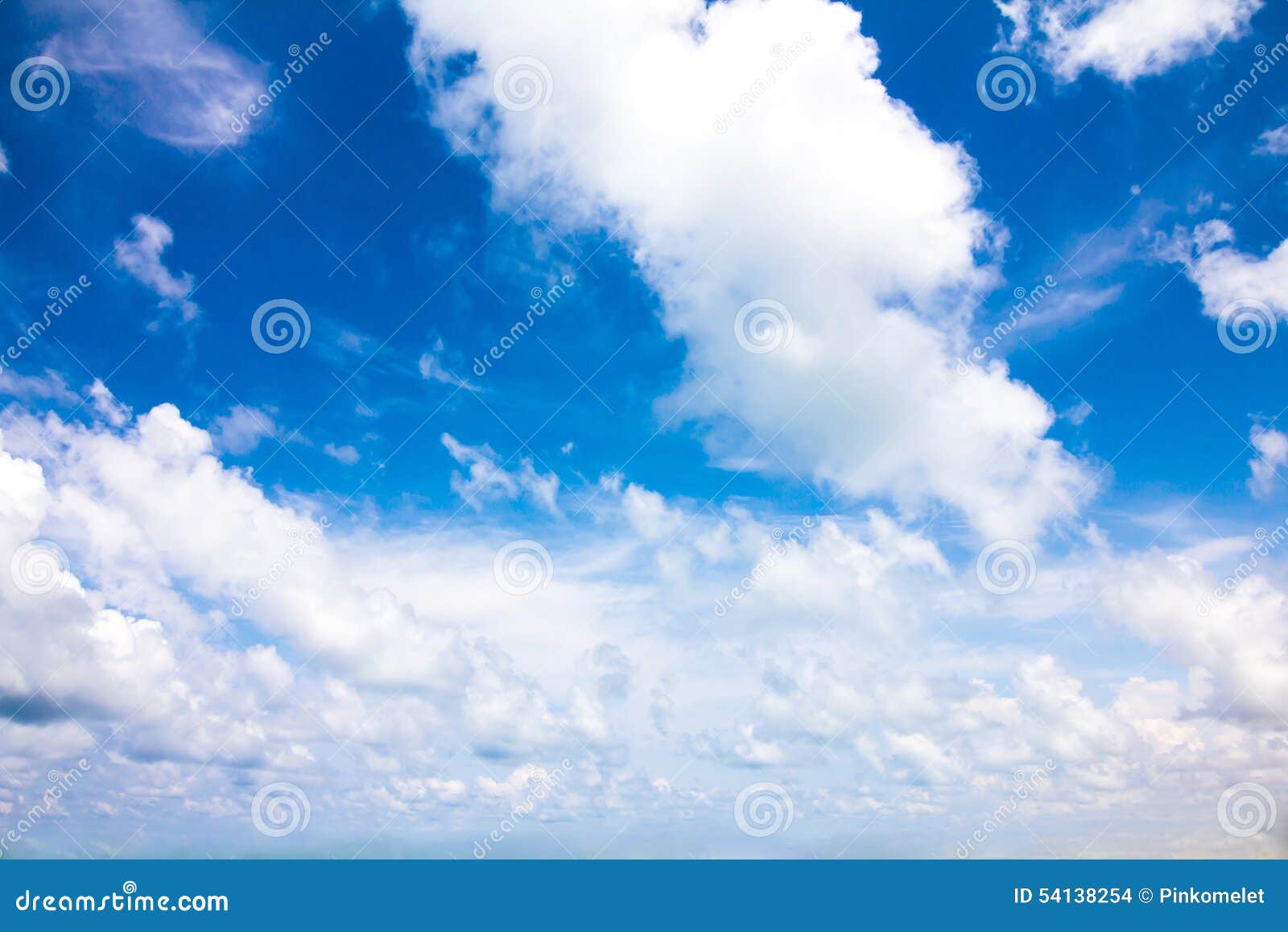 Sky with Clouds in Clear Weather and Fresh Day with Space Stock Photo ...