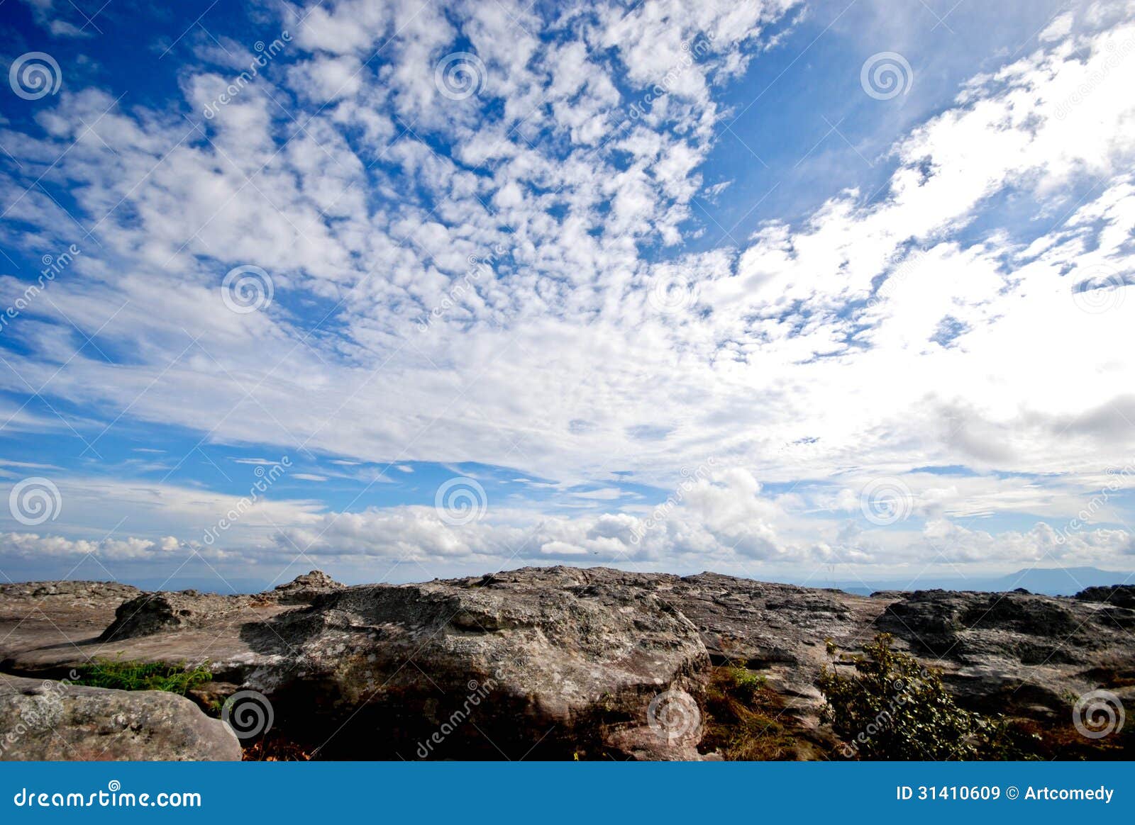Sky with clouds and cliffs stock image. Image of cliff - 31410609