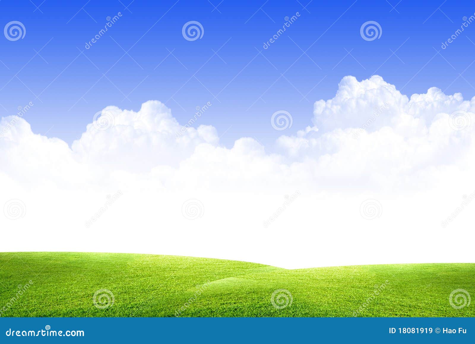 Sky, clouds and grass stock image. Image of paradise - 18081919