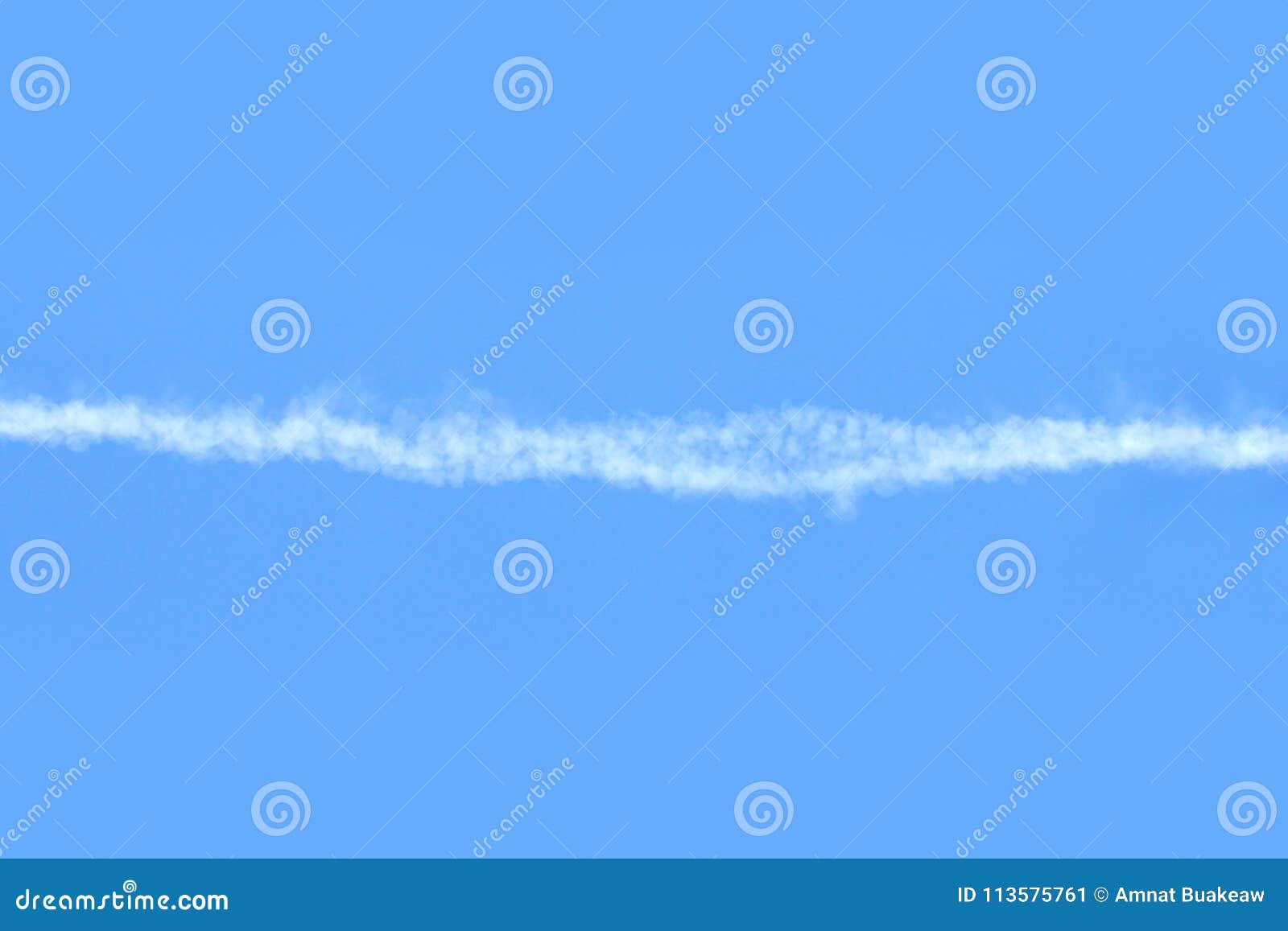 Sky with Clouds Line, Fluffy Cloud Line on Sky, Artificial Rain on Sky ...