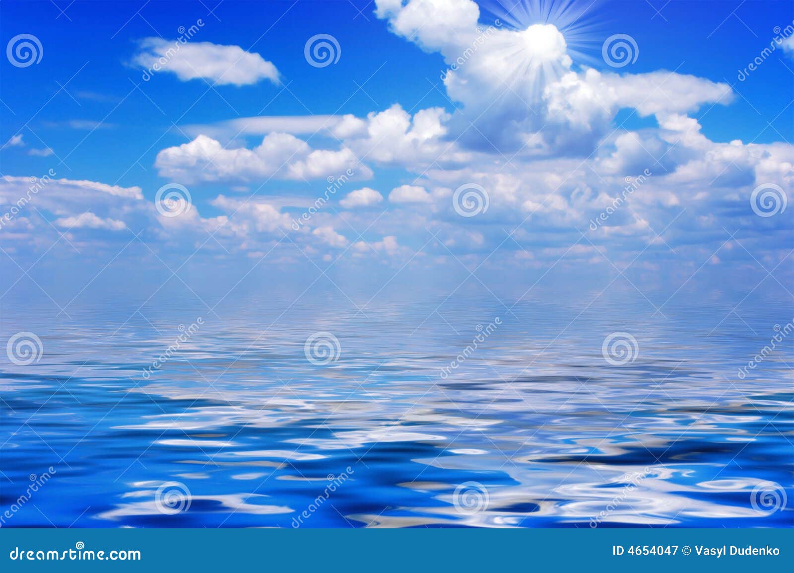 Sky, clouds and ocean stock image. Image of ocean, wave - 4654047