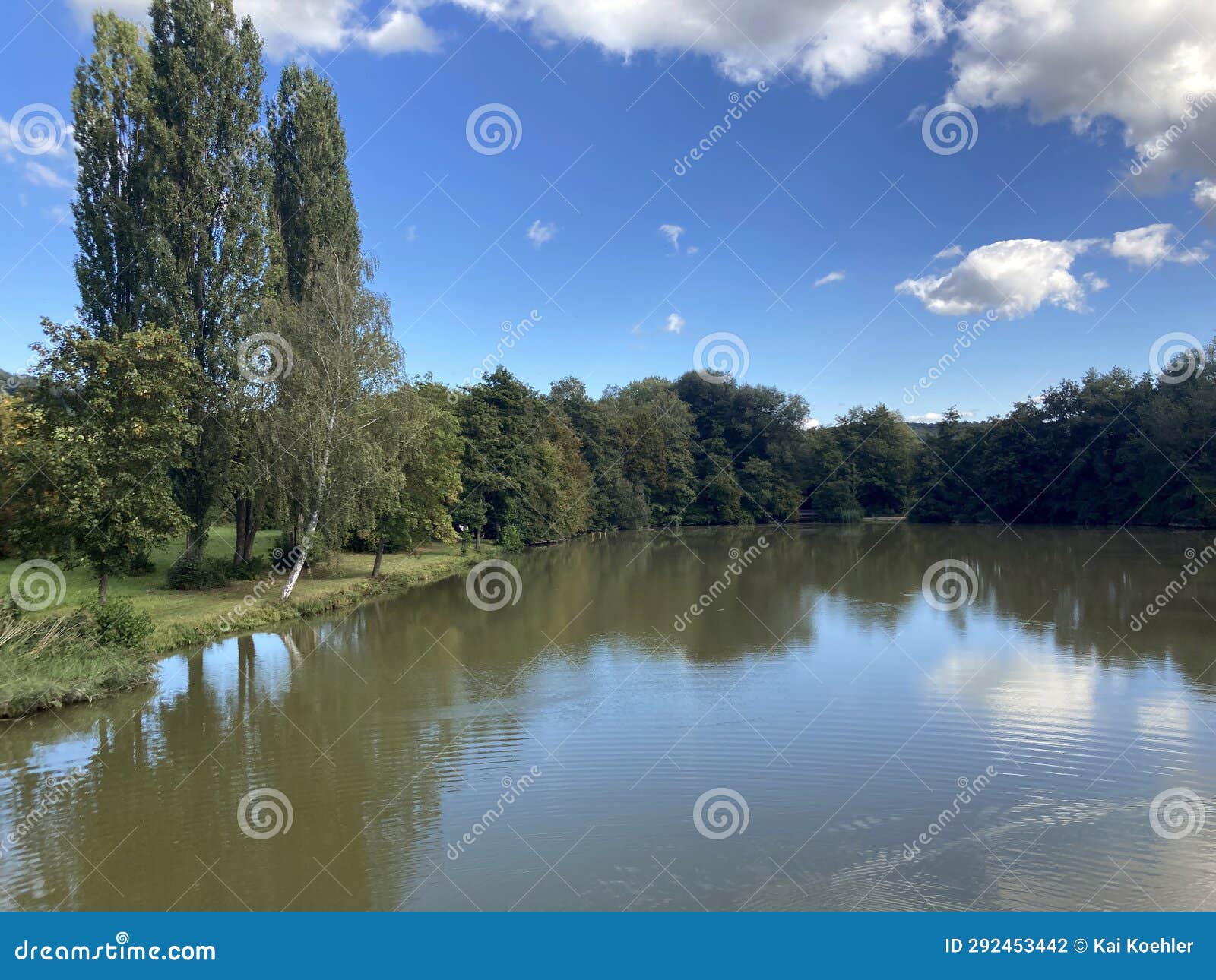Sky and Clouds at the Panorama of Lake Stock Photo - Image of landscape ...