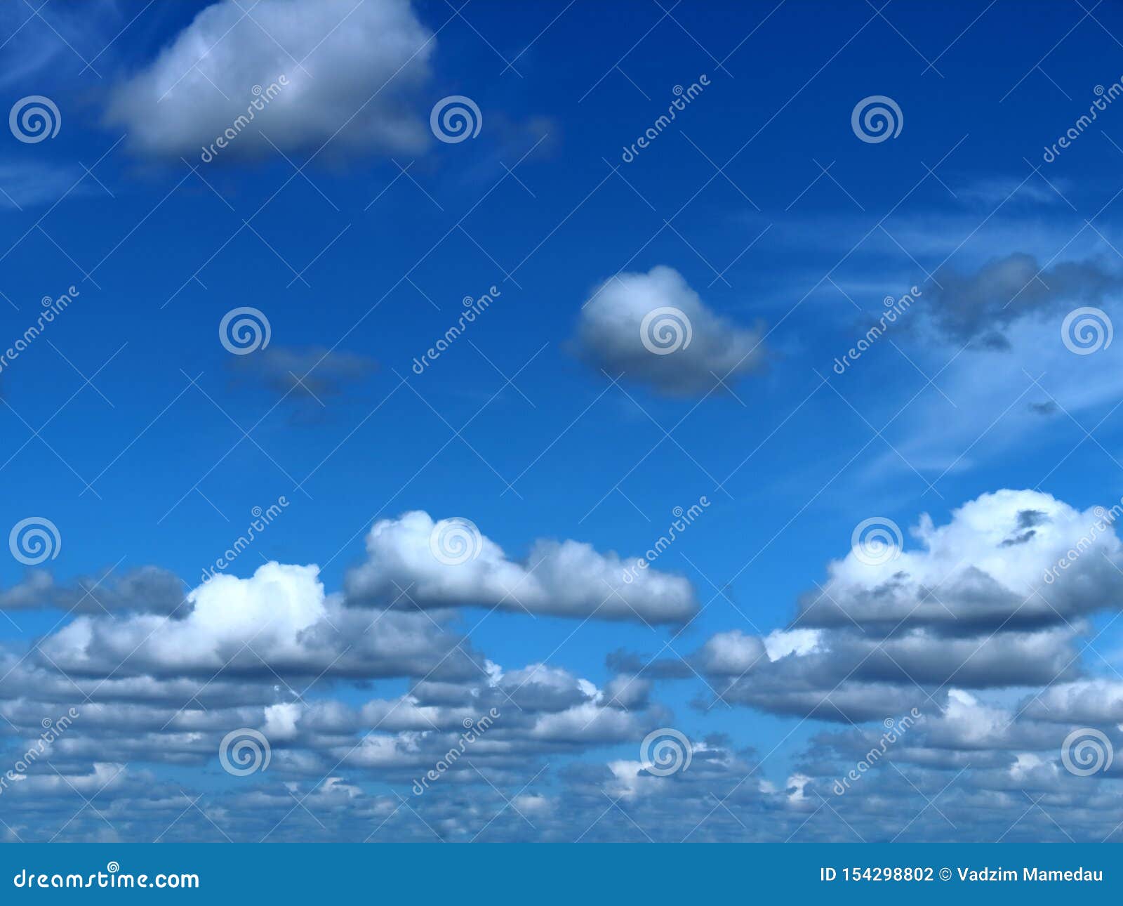 Sky with Clouds Receding into the Stock Photo - Image of summer ...