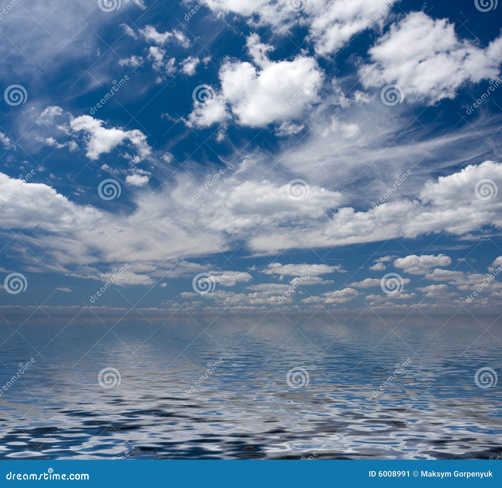 Sky with Clouds and Reflection Stock Image - Image of landscape ...