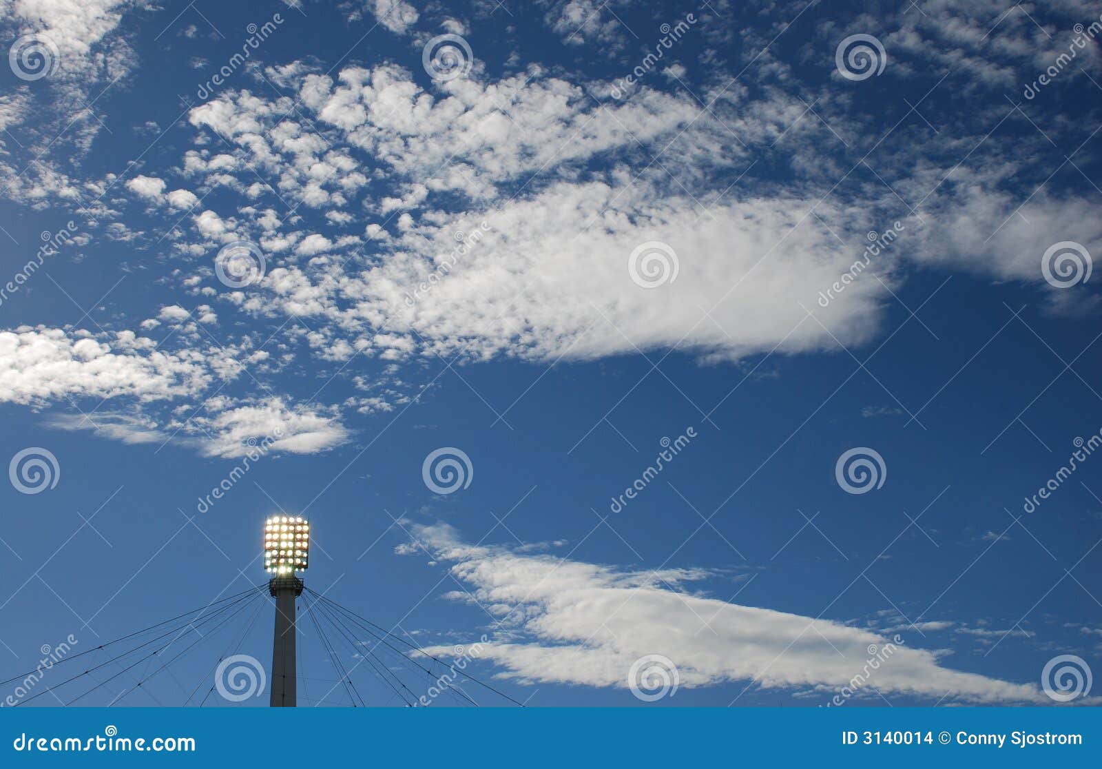 Sky clouds and searchlight stock photo. Image of power - 3140014