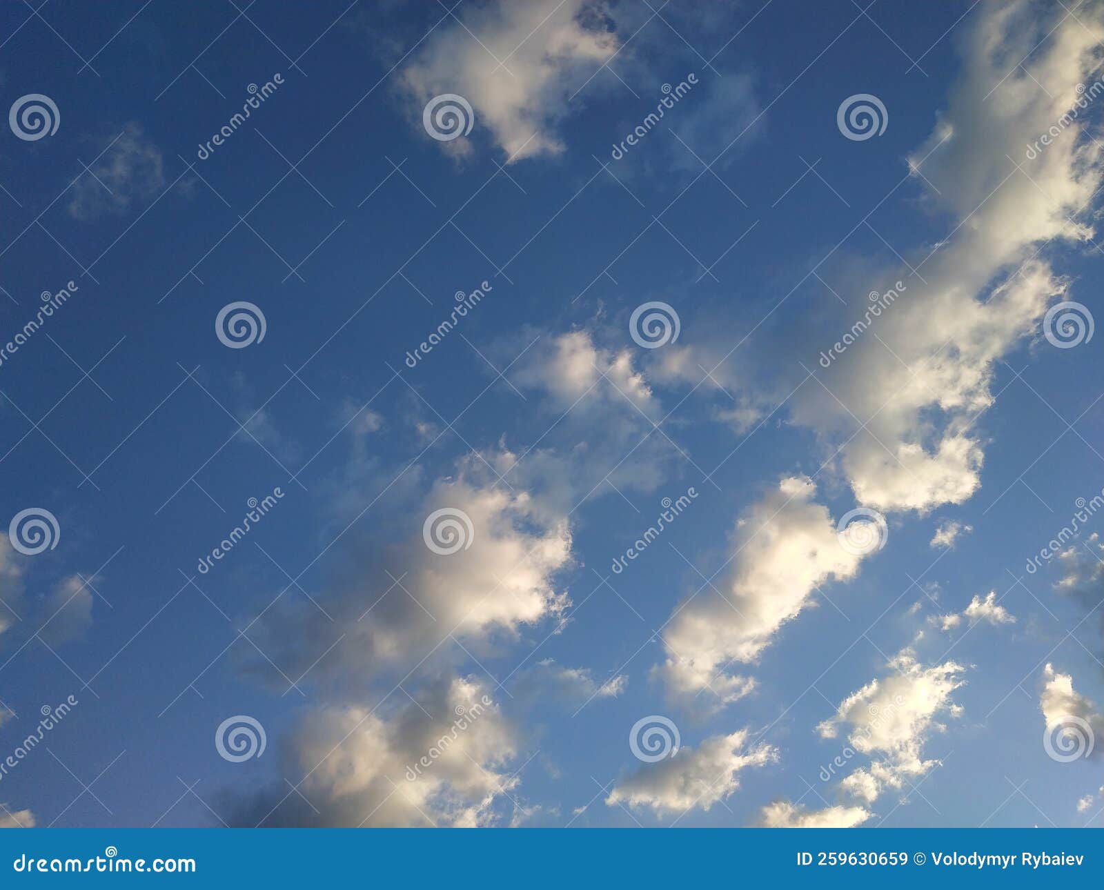 Sky and Clouds with Soft Light from the Sun Stock Image - Image of ...