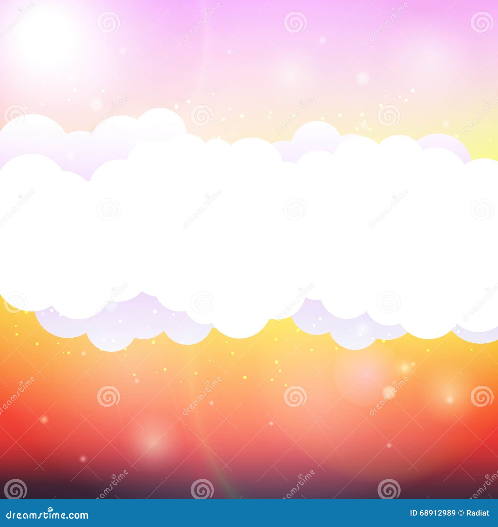 Sky Clouds, and Sun with Rays. Stock Vector - Illustration of sunrise ...