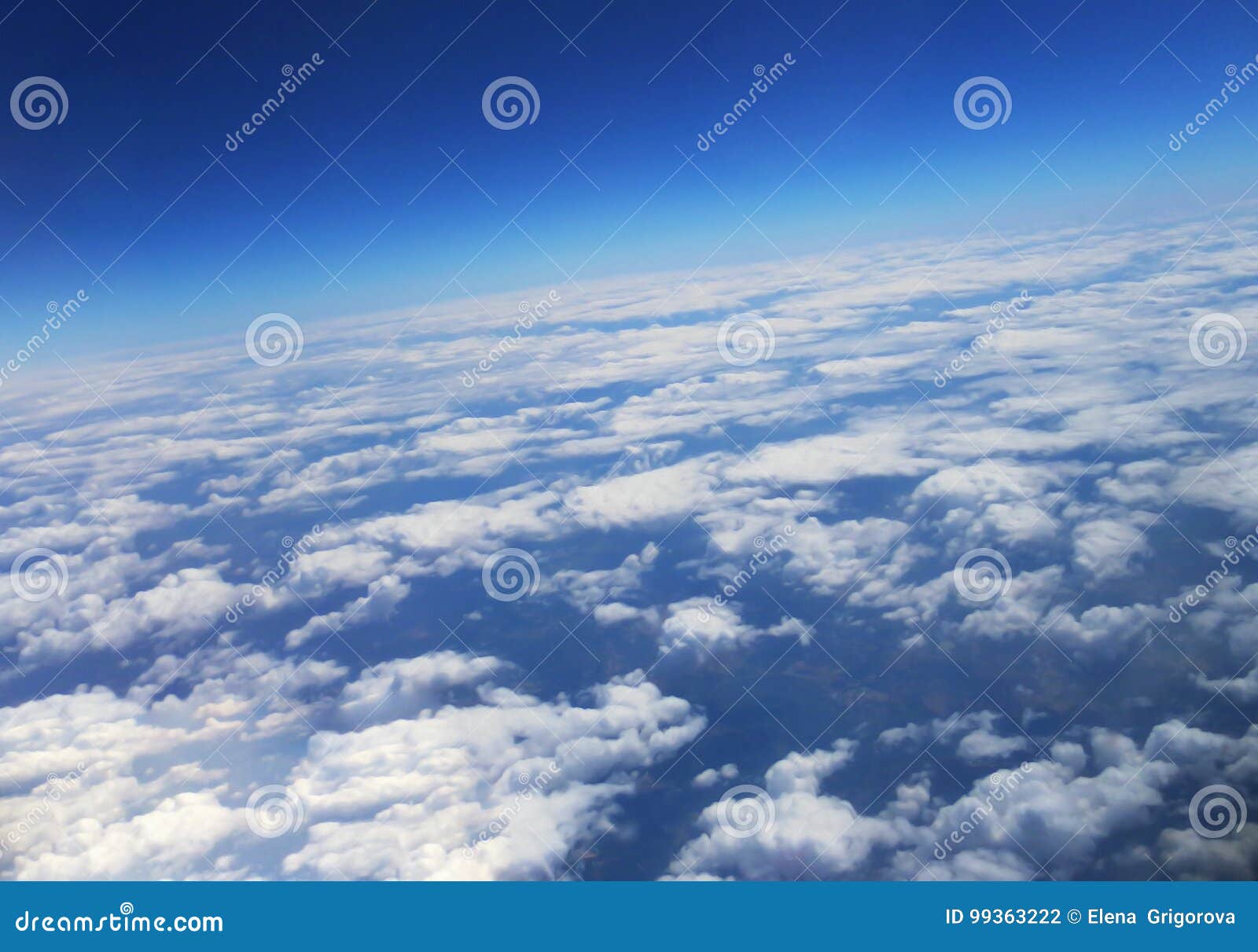 The Sky with Clouds. the Top View on Clouds Stock Photo - Image of ...