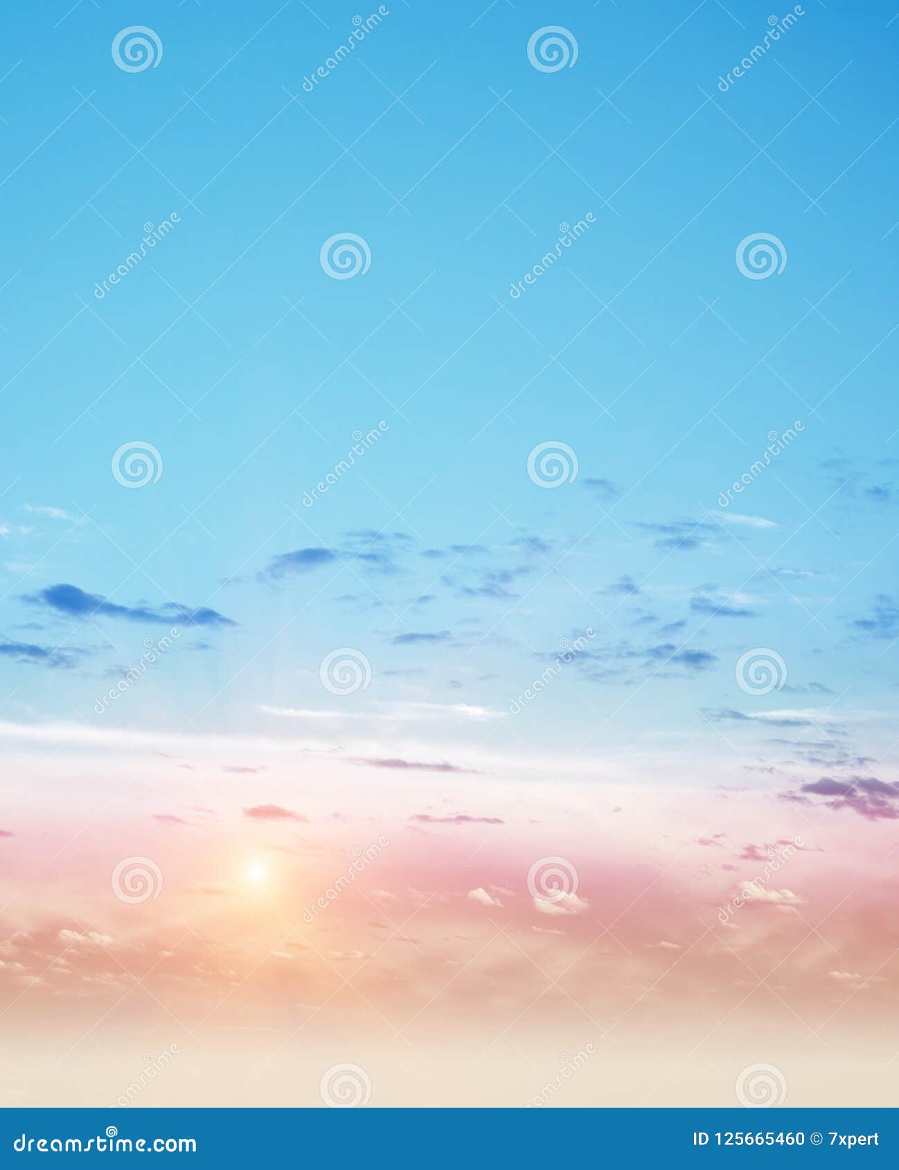 Sky and Clouds Vertical Photo Stock Photo - Image of bright, weather ...