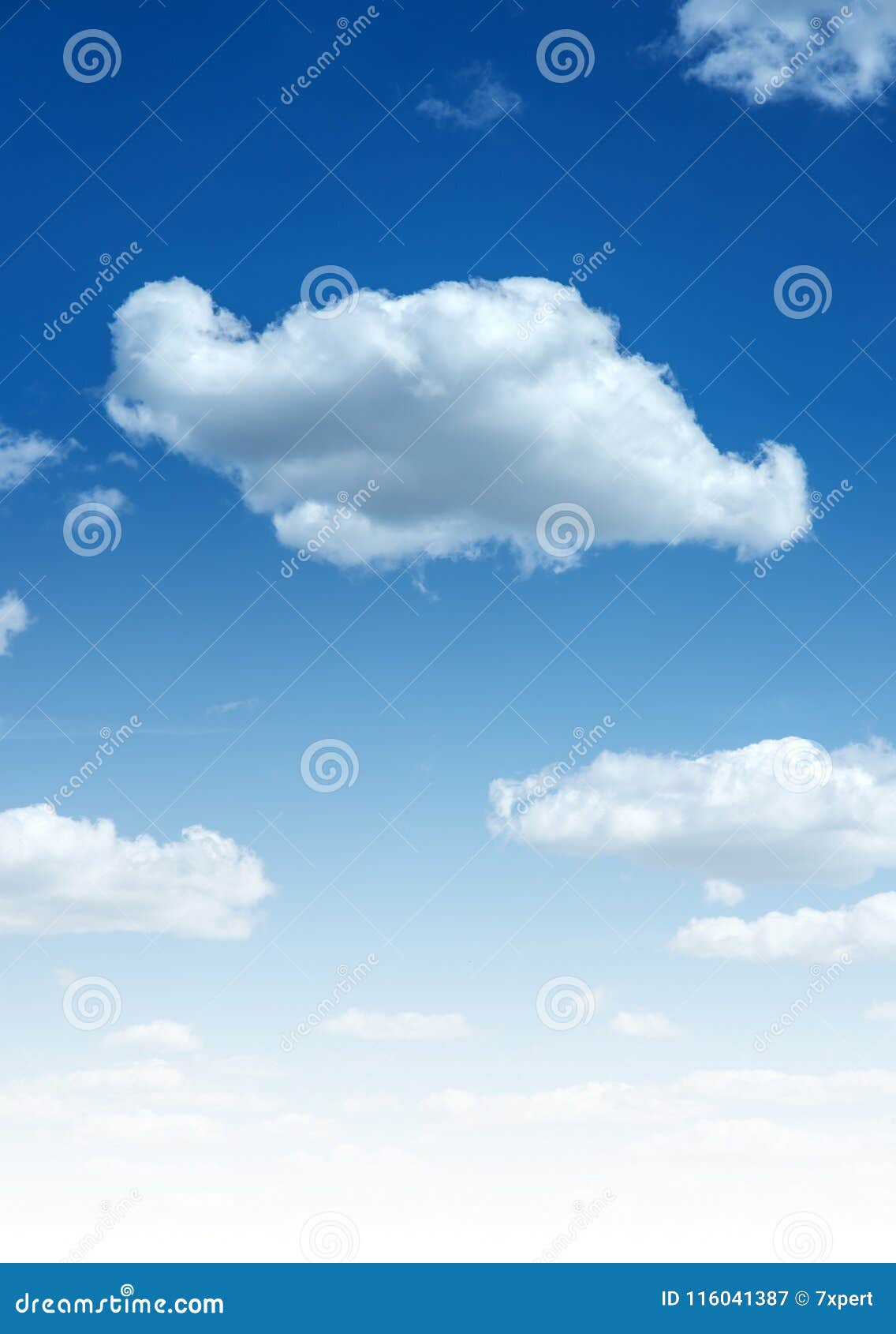 Sky and Clouds Vertical Photo Stock Image - Image of white, weather ...