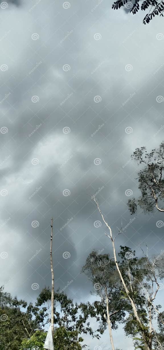 The Sky is Cloudy it Will Rain Soon Stock Photo - Image of rain, cloudy ...