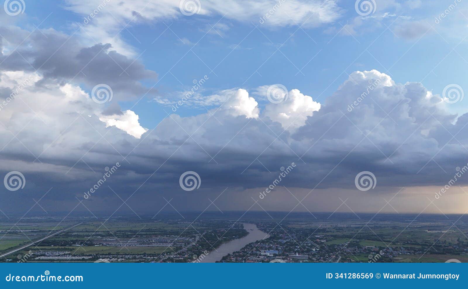 Sky Clound Viewpoint Sun Cloud Uav Photo Stock Image - Image of sunny ...