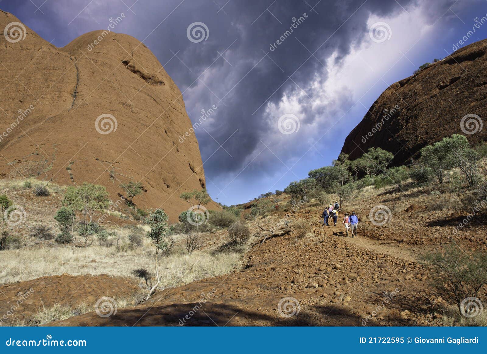 Sky Colors Over Australian Outback Stock Image - Image of landscape ...