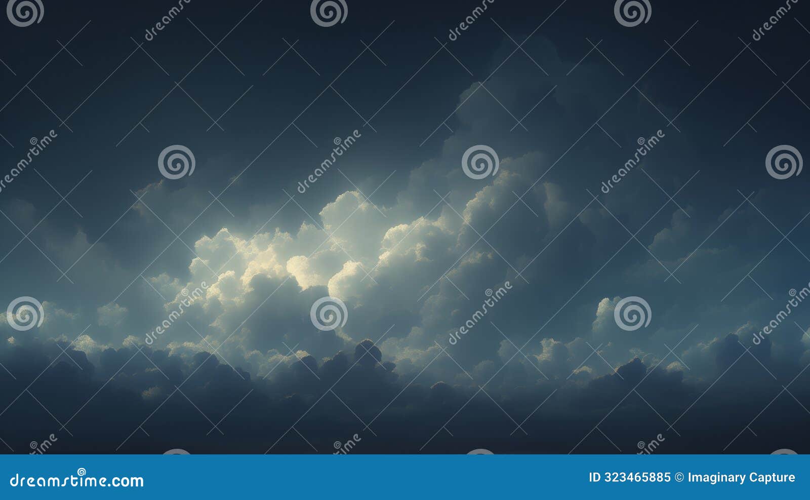 The Sky is Dark and Cloudy, with a Few Rays of Light Peeking through ...