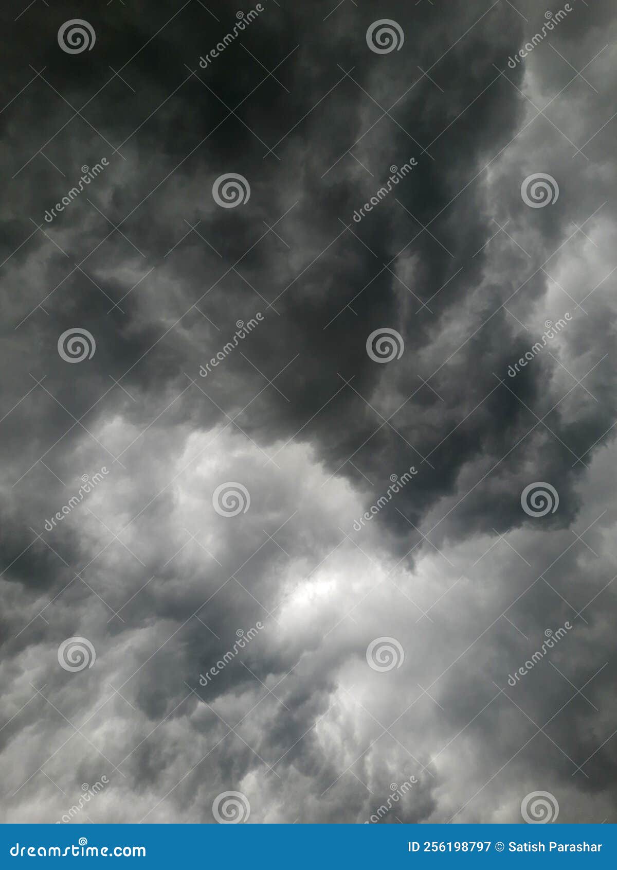 The Sky with Dark Thunder Clouds Stock Image - Image of state, storm ...