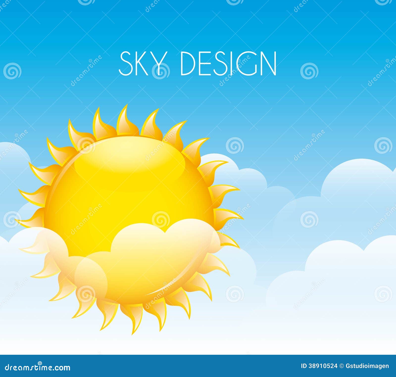 Sky design stock vector. Illustration of flight, landscape - 38910524