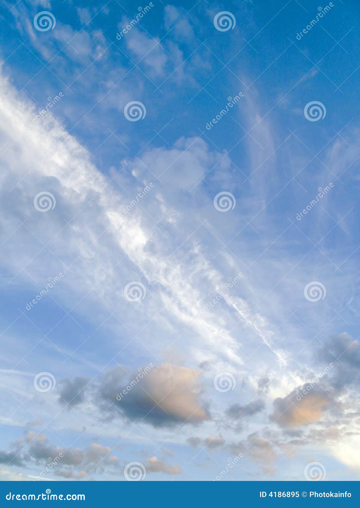 Sky and different clouds stock image. Image of rays, sunlit - 4186895