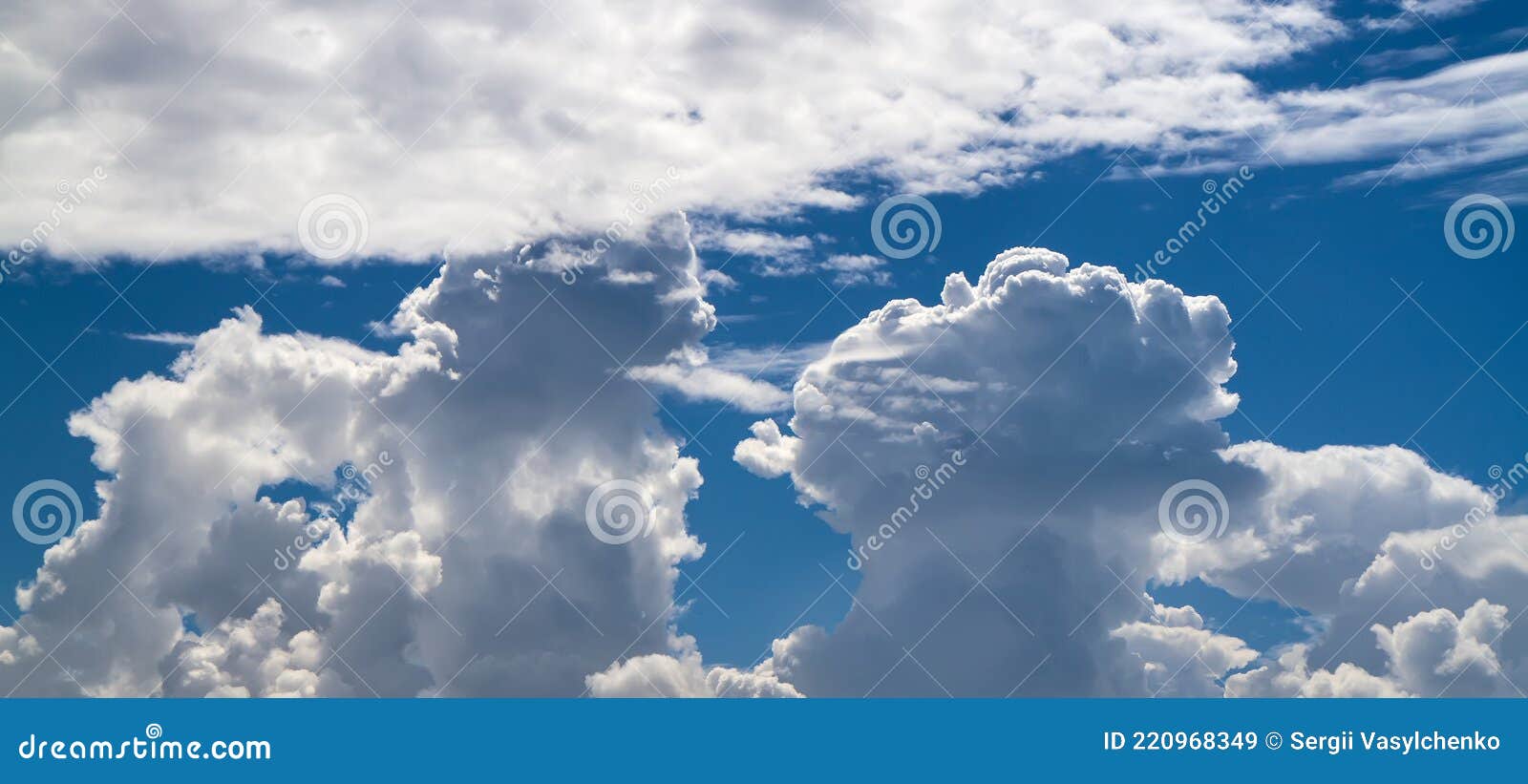 The Sky with Different Types of Clouds. Stock Image - Image of cirrus ...