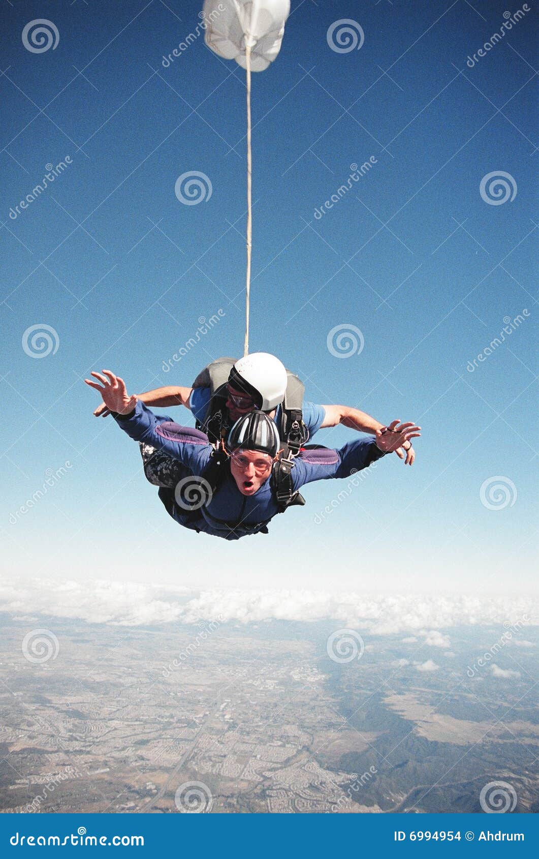 Sky Diving Thrill stock photo. Image of colorful, adventure - 6994954