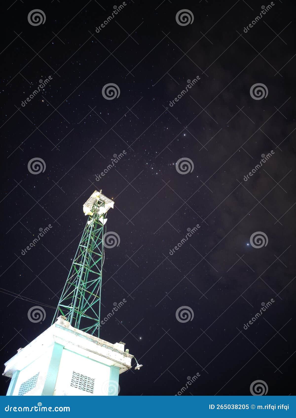 The Sky is Dotted with Stars and Towers Stand Tall Stock Image - Image ...