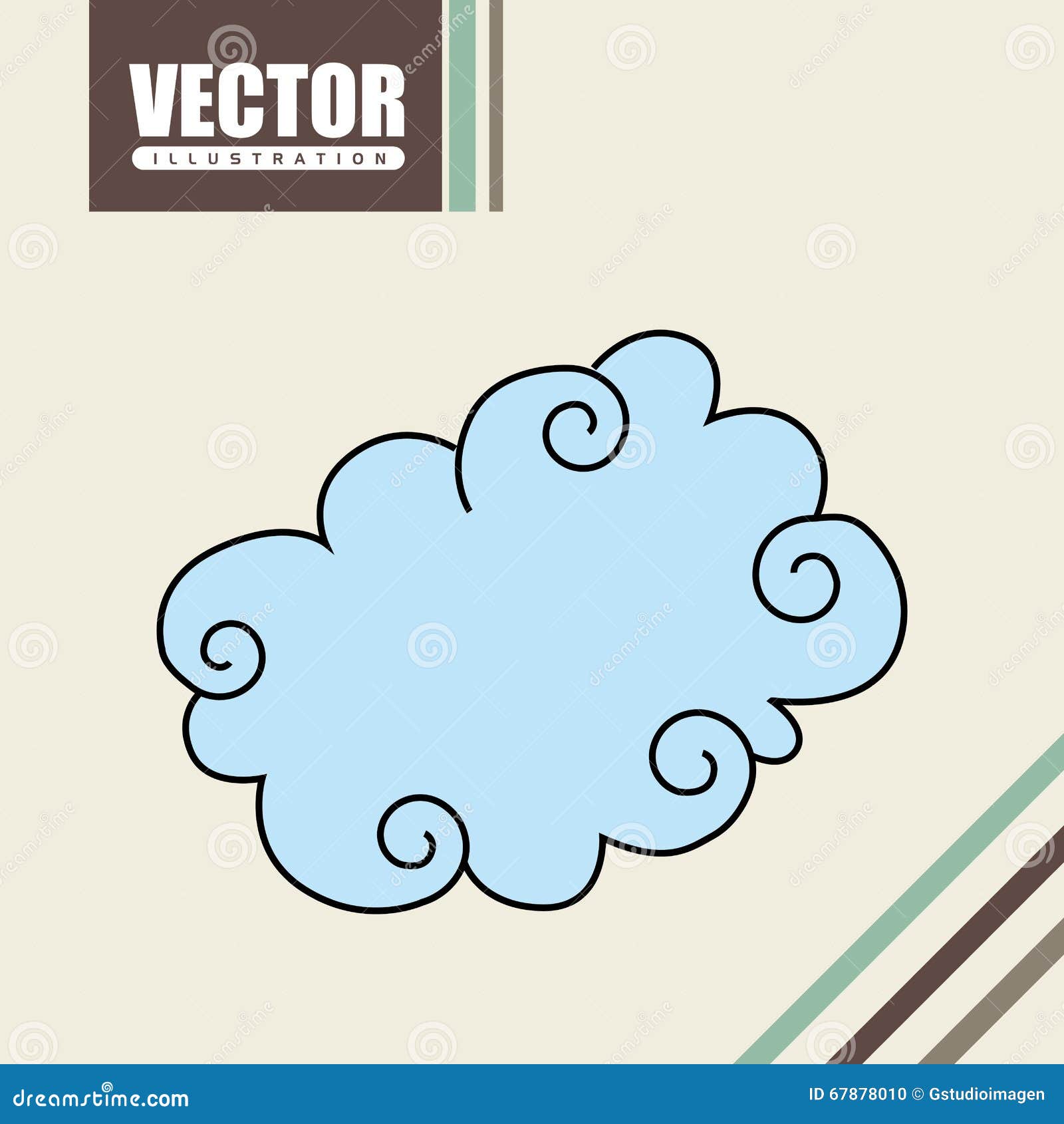 Sky drawn icon design stock illustration. Illustration of bright - 67878010