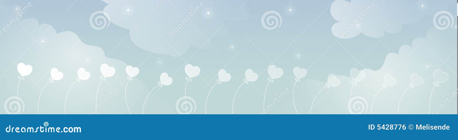 Sky Dream Banner stock illustration. Illustration of clouds - 5428776