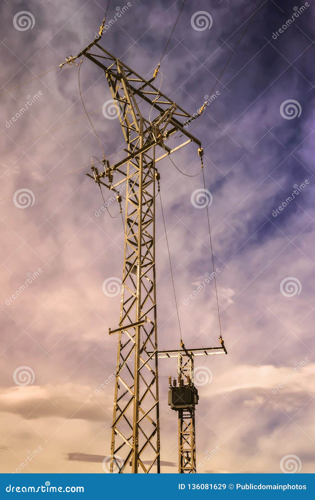Sky, Electricity, Cloud, Overhead Power Line Picture. Image: 136081629