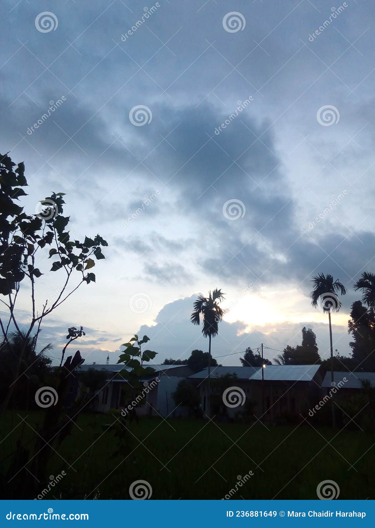 The Sky in the Evening before Night Stock Image - Image of nature ...
