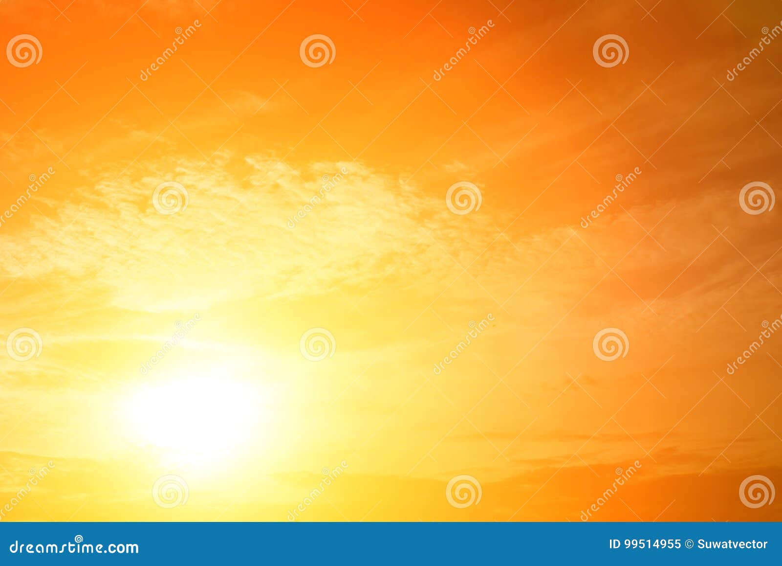 The Sky Evening Sunlight Hot Zone for Background in Design and a Stock ...