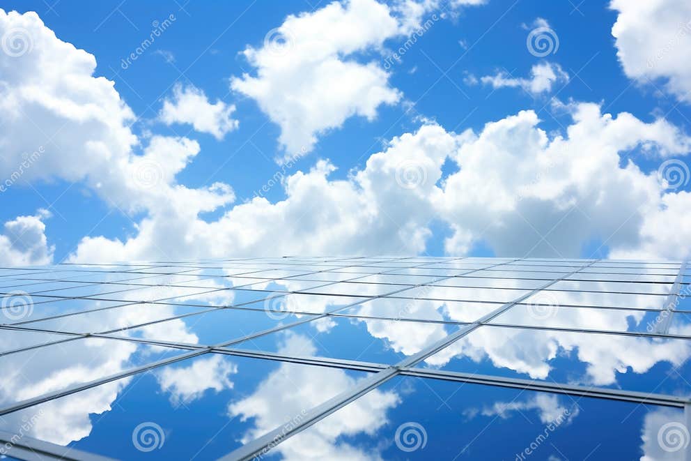 A Sky Filled with Printable Solar Cells Stock Photo - Image of science ...