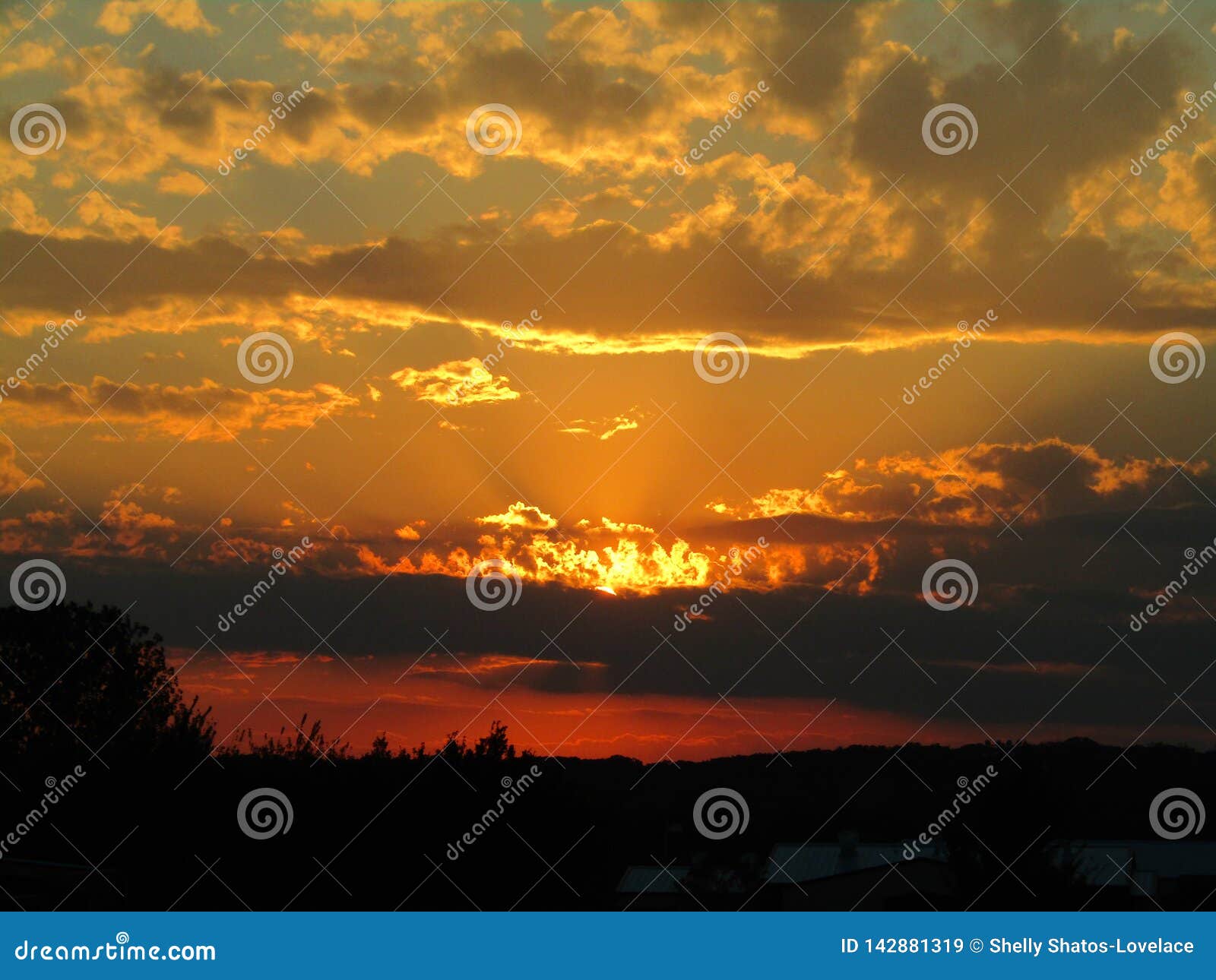 Sky on Fire stock image. Image of fire, sunset, colors - 142881319