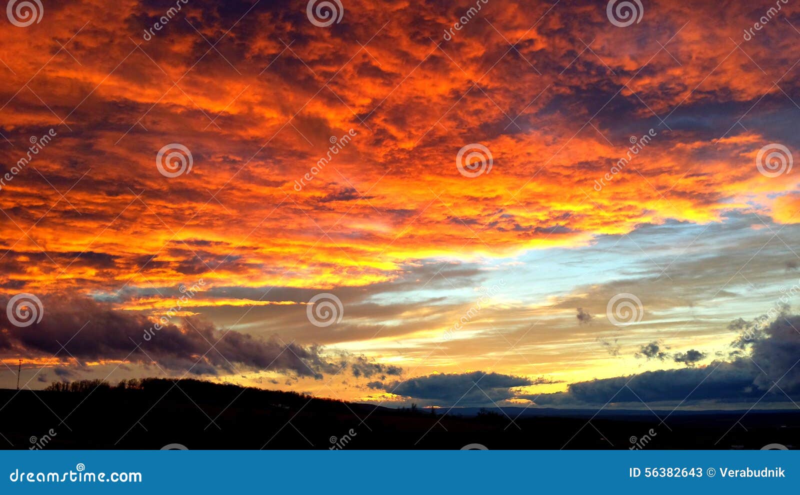 Sky on Fire stock image. Image of looks, sunrise, fire - 56382643