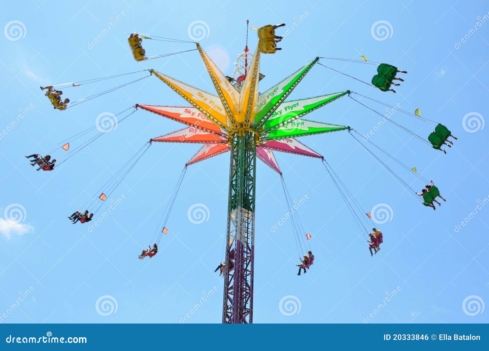 Sky Flyer Ride at the OC Fair Editorial Photo - Image of ring, children ...