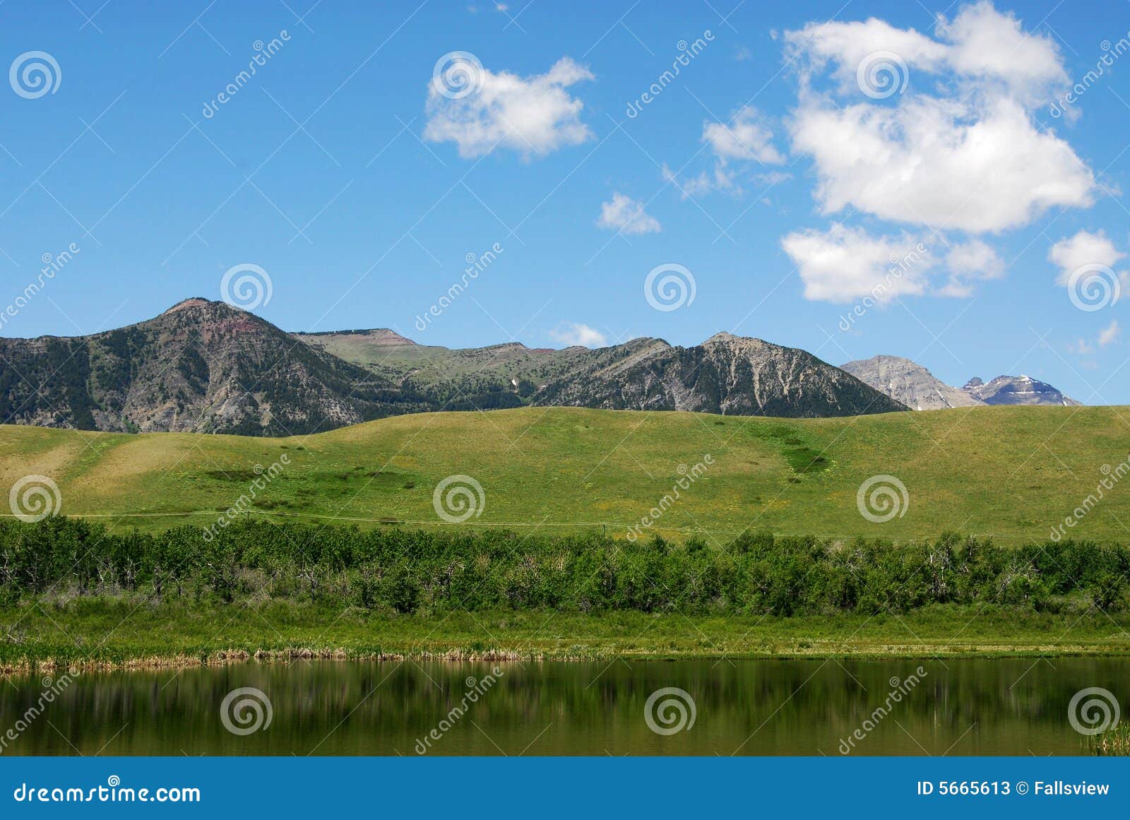 Sky, foothills and lake stock image. Image of beautiful - 5665613