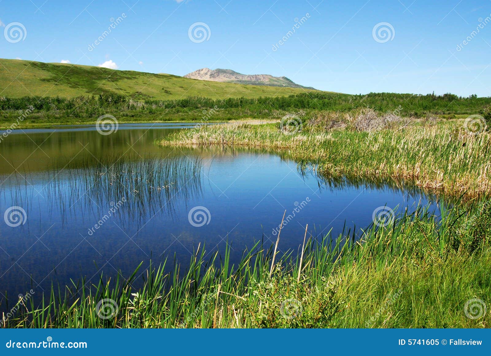 Sky, foothills and lake stock image. Image of layers, mountains - 5741605