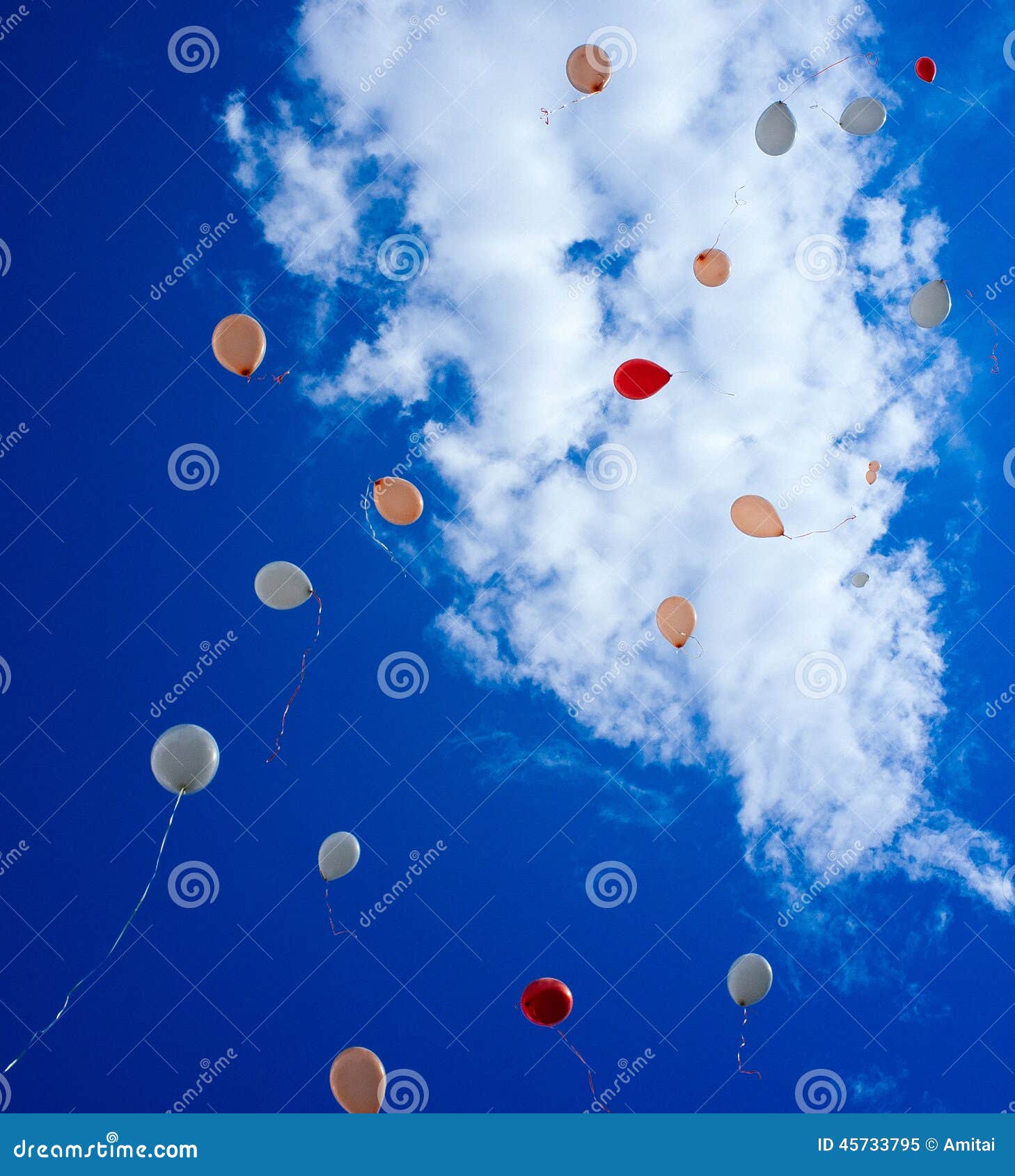 Sky full of Baloons #6 stock image. Image of symbol, group - 45733795