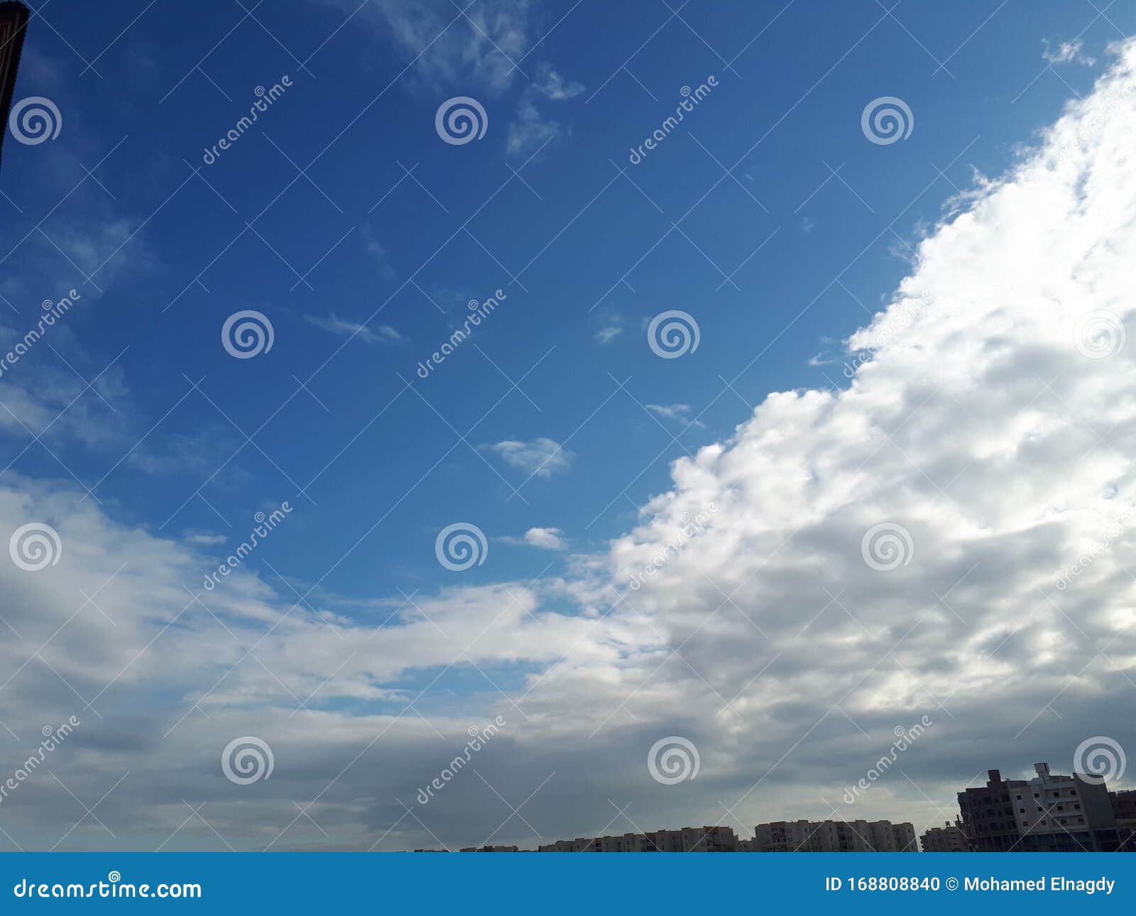 Sky full of clouds stock photo. Image of full, clouds - 168808840
