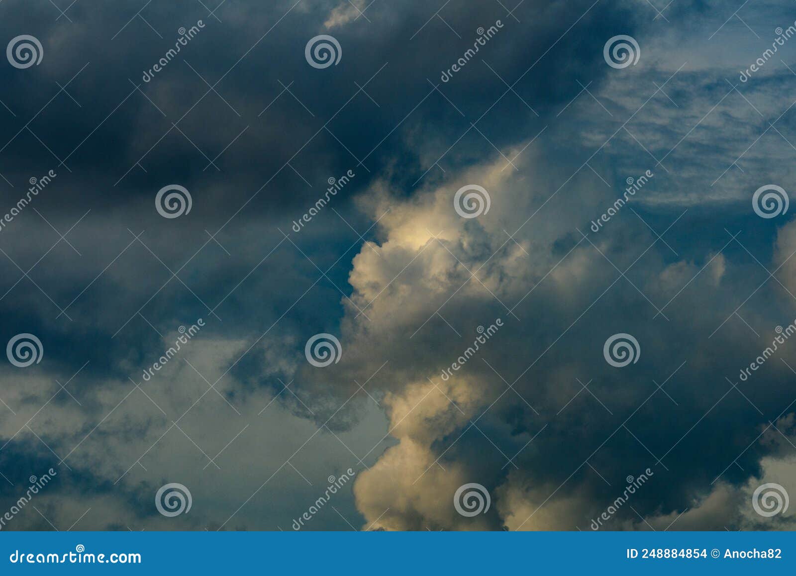 The Sky is Full of Dense Clouds Stock Photo - Image of flare, nature ...