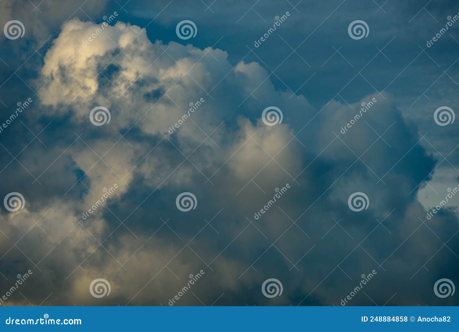 The Sky is Full of Dense Clouds Stock Photo - Image of nature ...