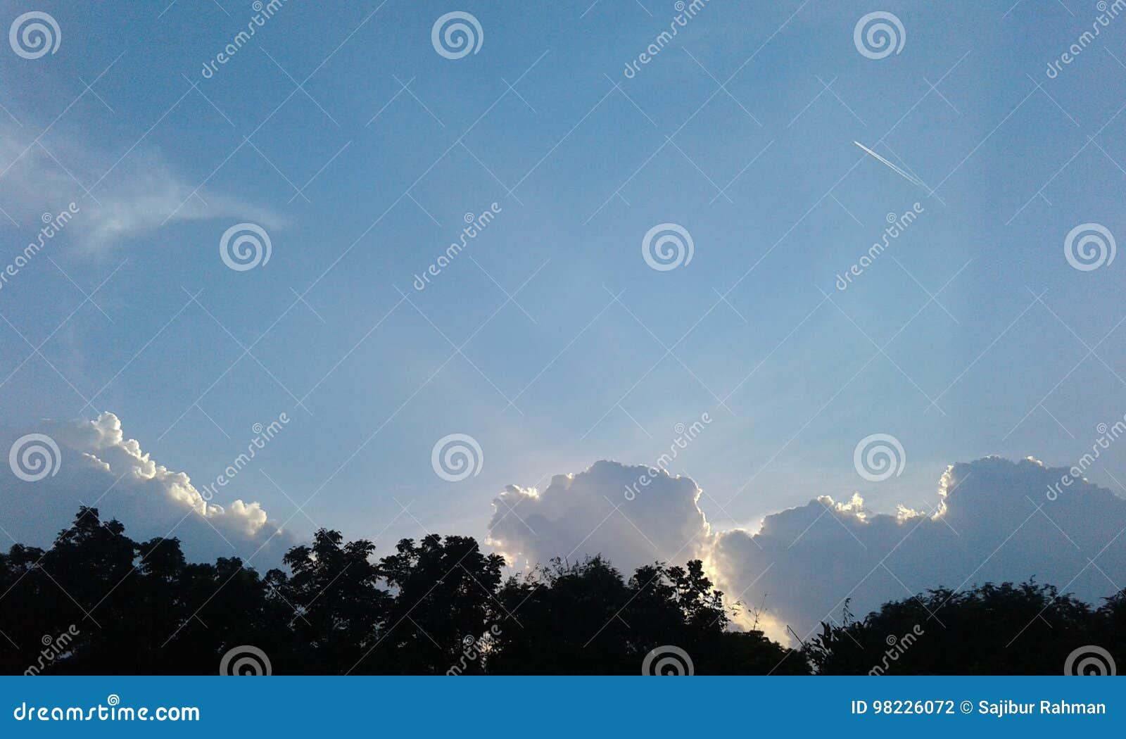 Sky stock photo. Image of rocket, goning - 98226072
