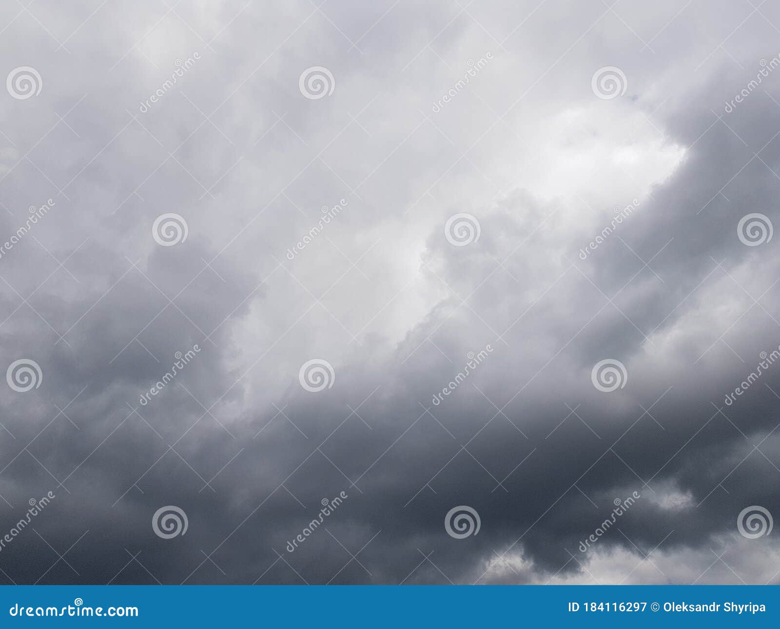 Gray Rain Clouds. Weather Before The Rain. Waiting For The Storm And ...