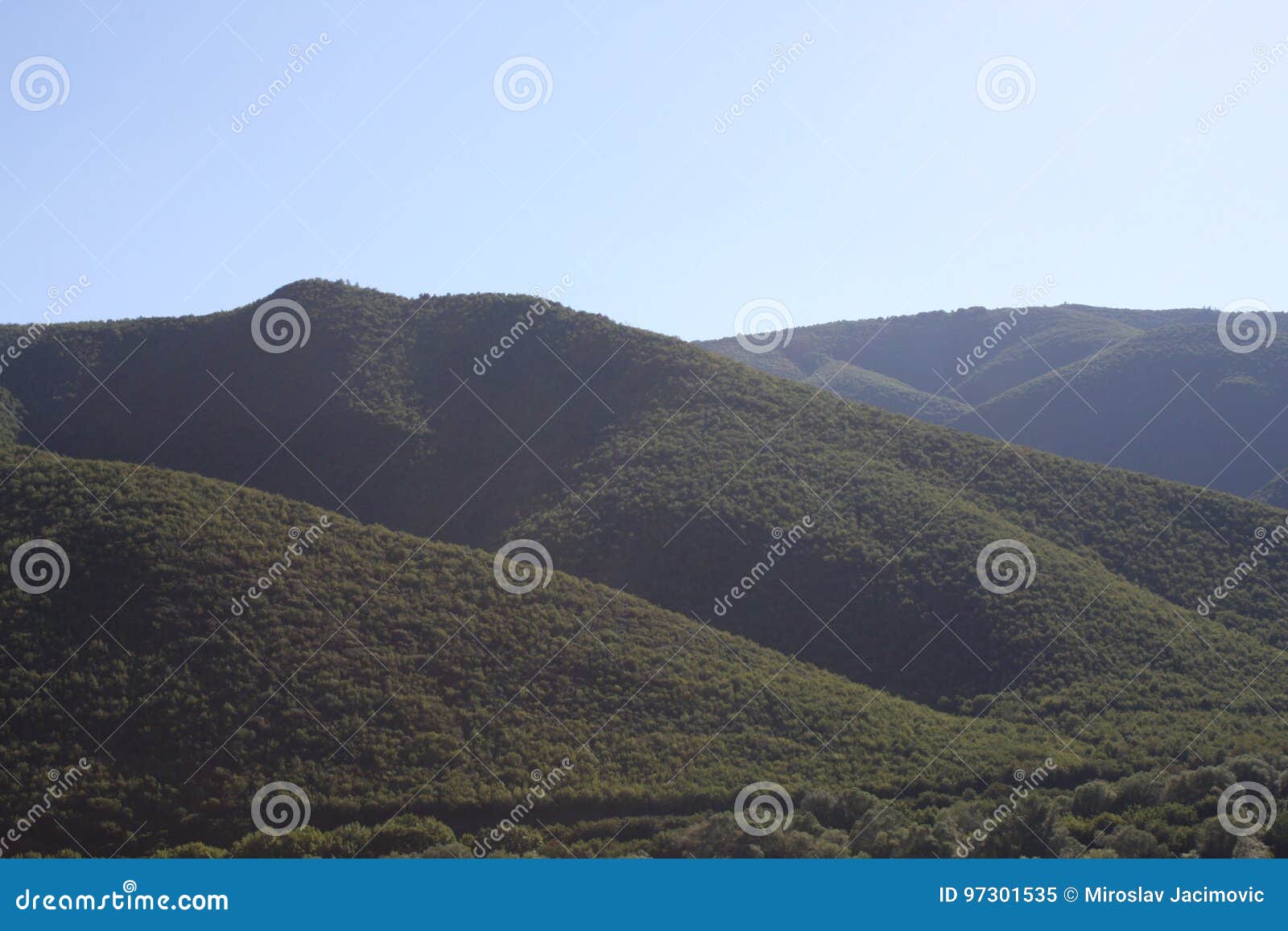 Sky with Green Mountans before Sunset. Stock Image - Image of backdrop ...